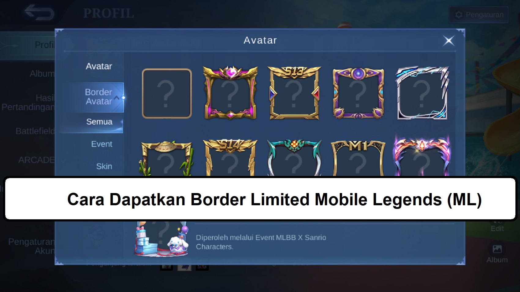 Cara Dapatkan Border Limited Mobile Legends (ML) – Esportsku