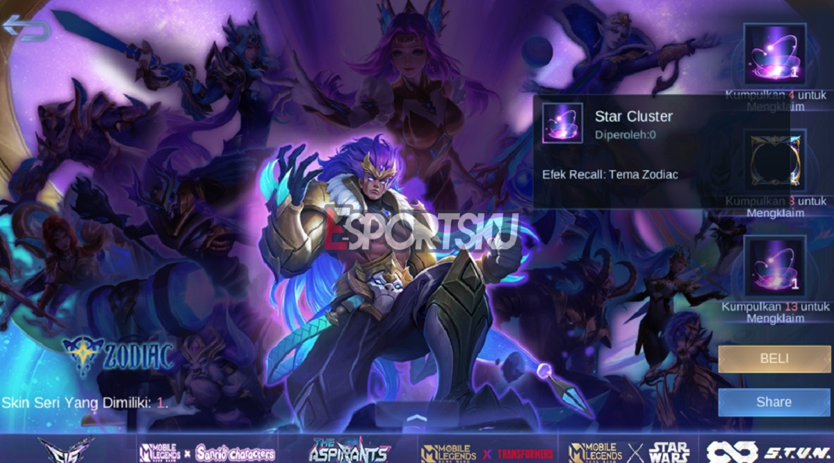 Cara Dapatkan Efek Recall Star Cluster Mobile Legends (ML) – Esportsku