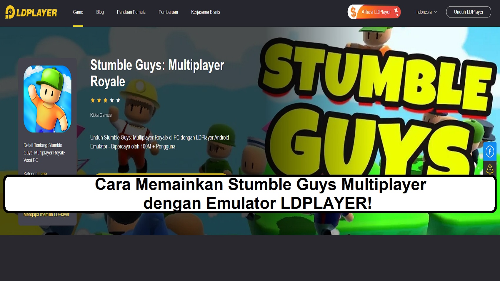 Cara Memainkan Stumble Guys Multiplayer dengan Emulator LDPLAYER di PC ...