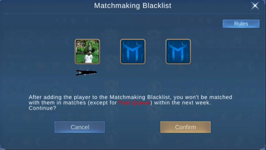 Fitur Matchmaking Blacklist Mobile Legends (ML) – Esportsku