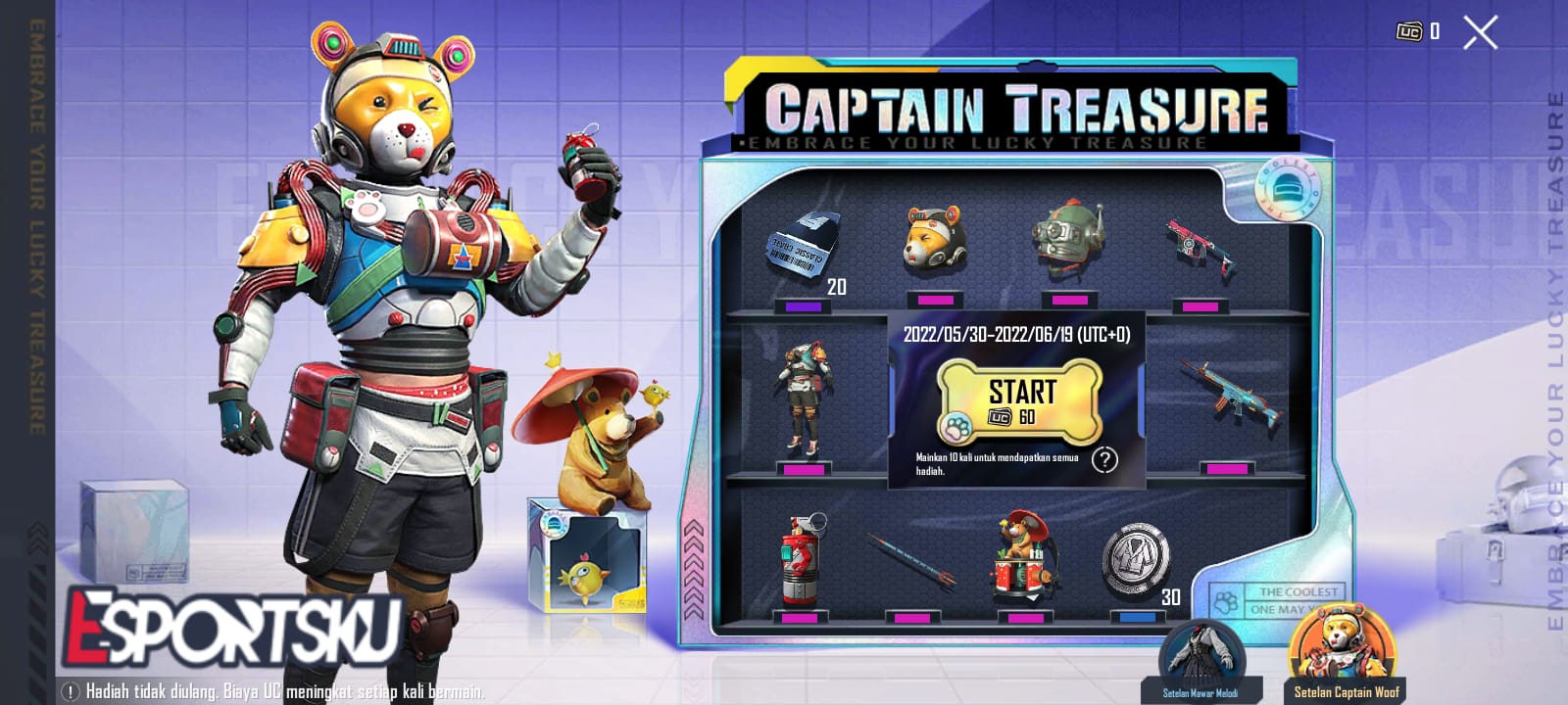 Cara Mendapatkan Bundle Captain Woof di PUBG Mobile – Esportsku