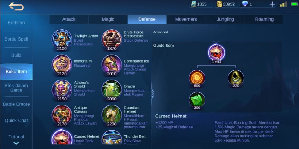 Item Defense Berdamage Mobile Legends (ML) – Esportsku