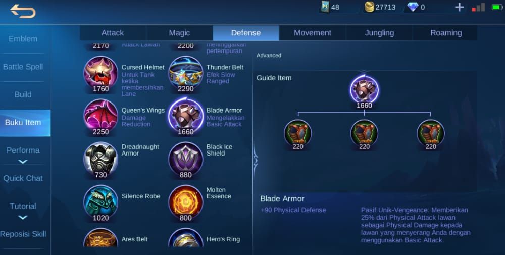 Item Defense Berdamage Mobile Legends (ML) – Esportsku