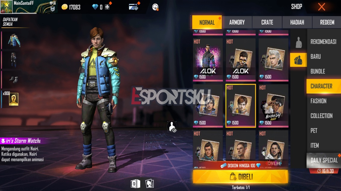 Berapa Harga Bundle Nairi Free Fire (FF)? – Esportsku