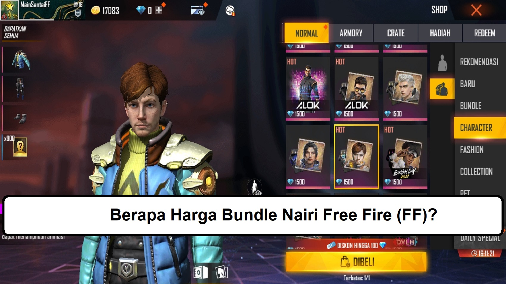 Berapa Harga Bundle Nairi Free Fire (FF)? – Esportsku