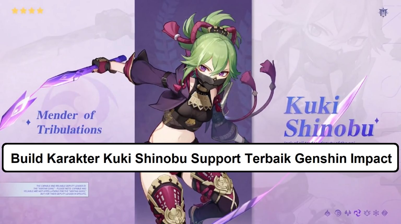 Build Karakter Kuki Shinobu Support Terbaik Genshin Impact – Esportsku