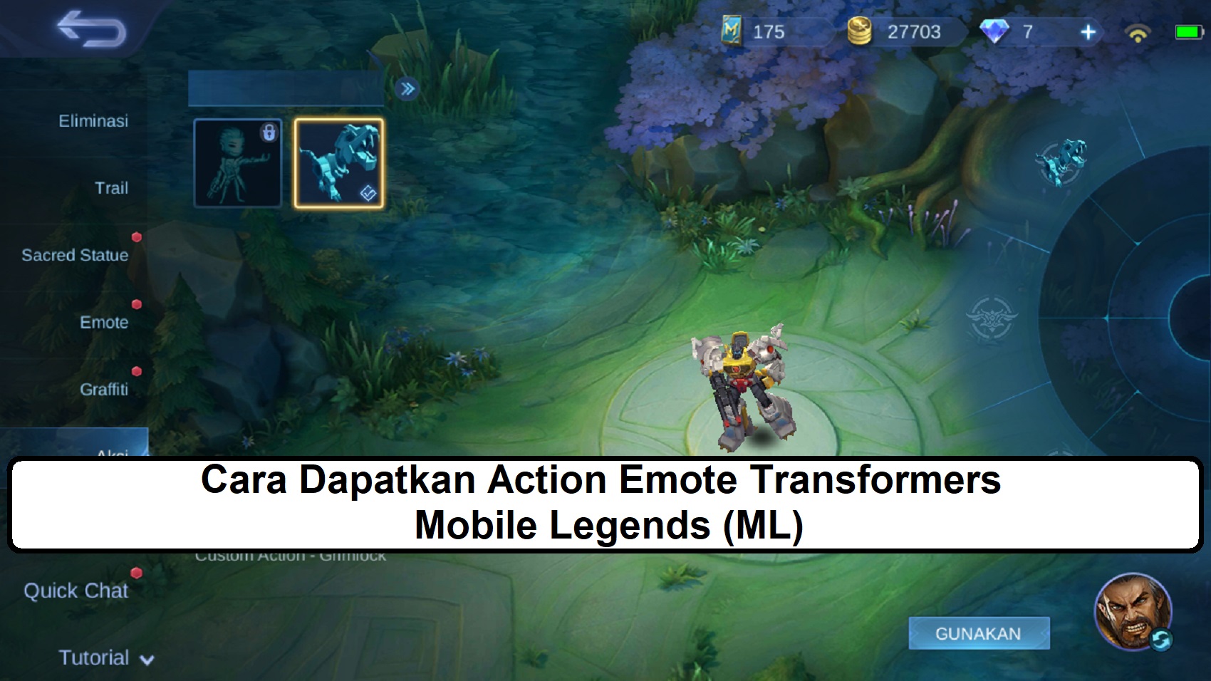 Cara Dapatkan Action Emote Transformers Mobile Legends (ML) – Esportsku
