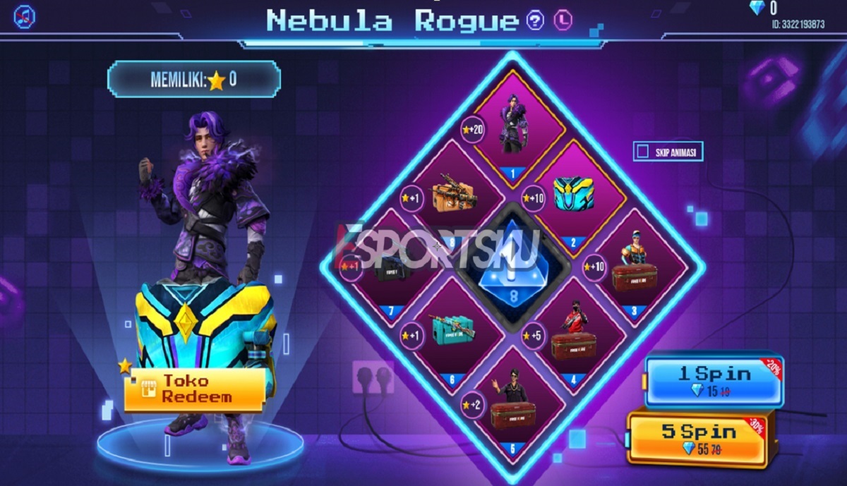 Cara Dapatkan Bundle Nebula Rogue Free Fire (FF) – Esportsku