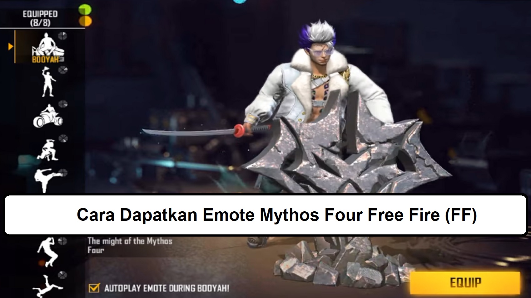 Cara Dapatkan Emote Mythos Four Free Fire (FF) – Esportsku