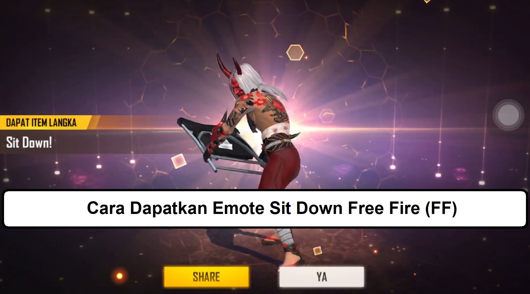 Cara Dapatkan Emote Sit Down Free Fire (FF) – Esportsku