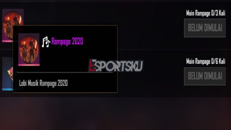 Cara Dapatkan Lobby Music Rampage 2020 Free Fire (FF) – Esportsku