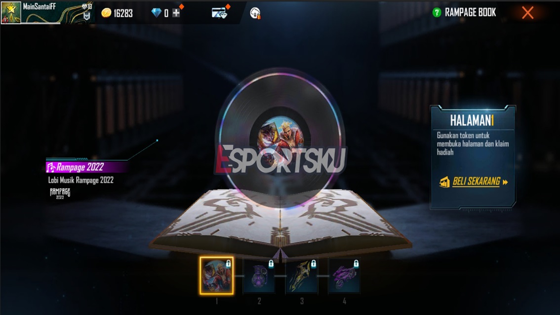 Cara Dapatkan Lobby Music Rampage 2022 Free Fire (FF) – Esportsku
