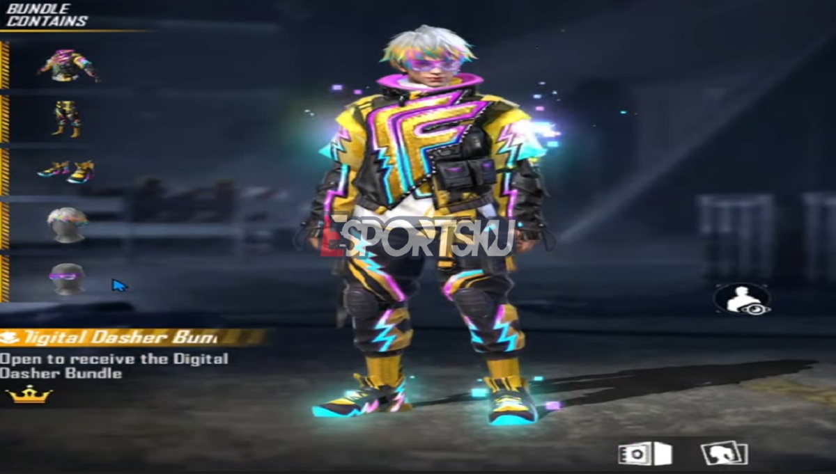 Digital Dasher Bundle Free Fire (FF), Penuh Hologram! – Esportsku