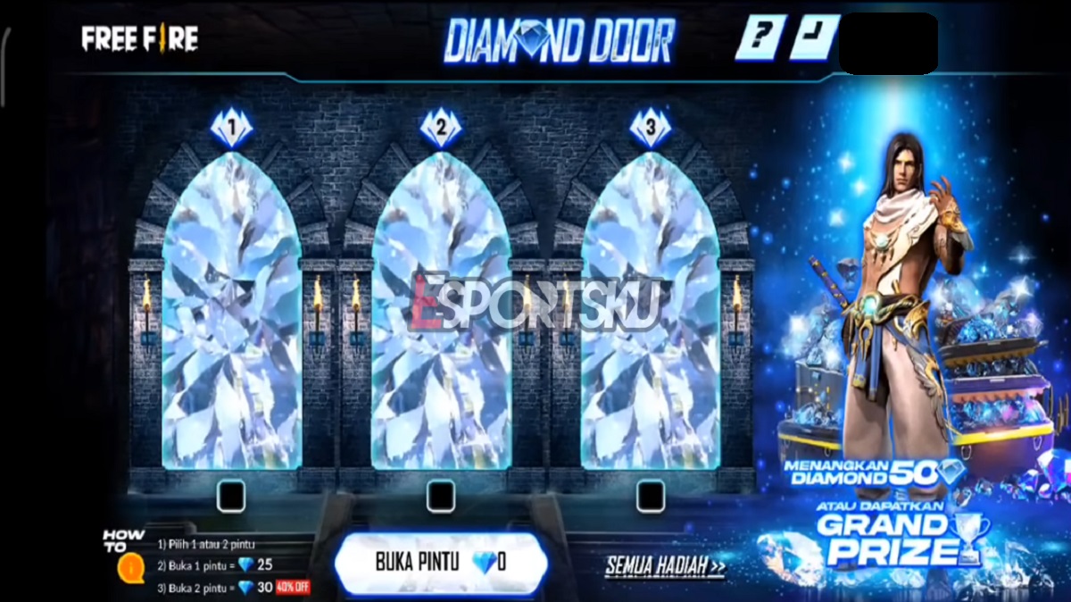Apakah Event Diamond Door Scam di Free Fire (FF)? – Esportsku