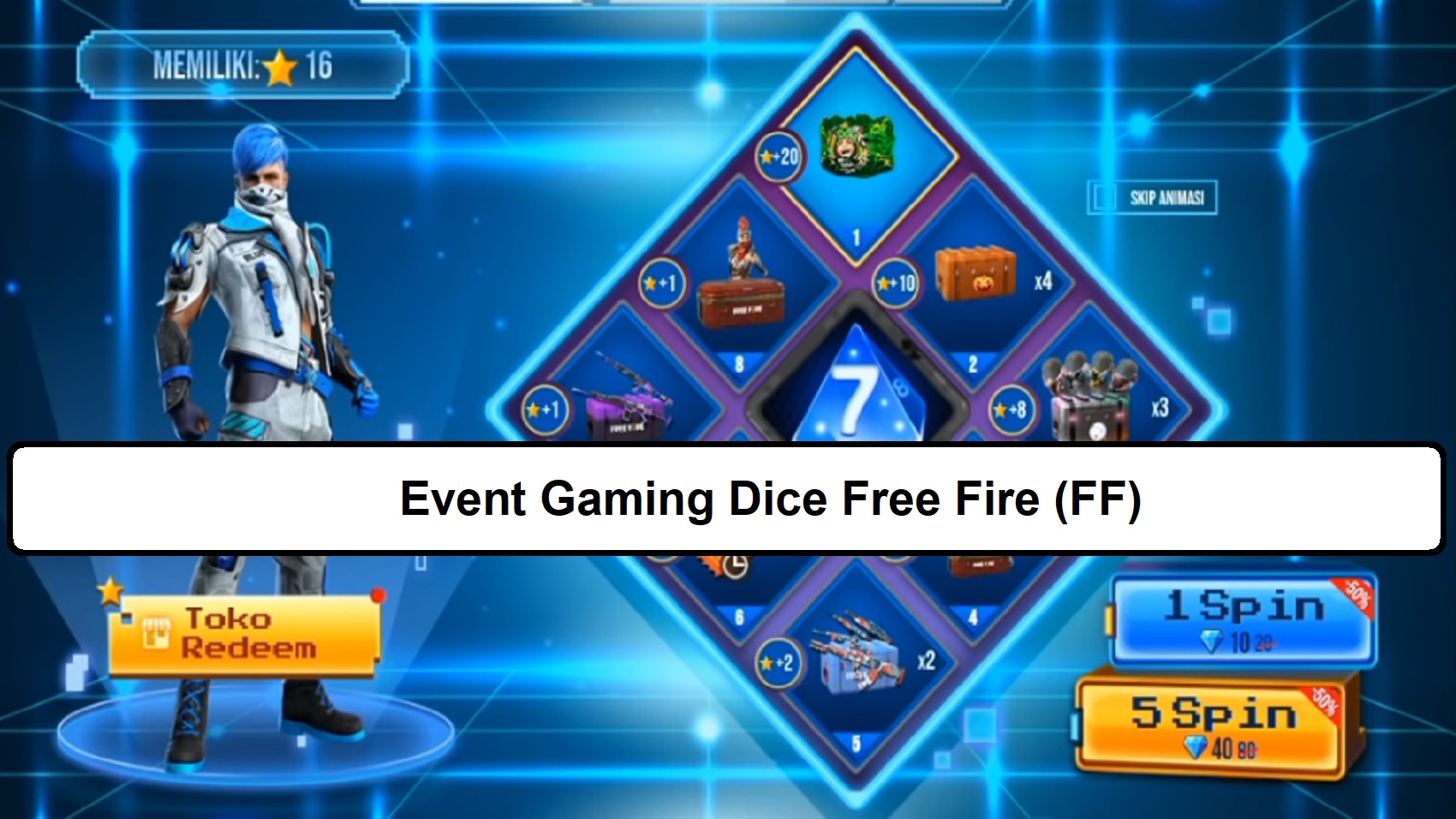 Event Gaming Dice Free Fire (FF) – Esportsku