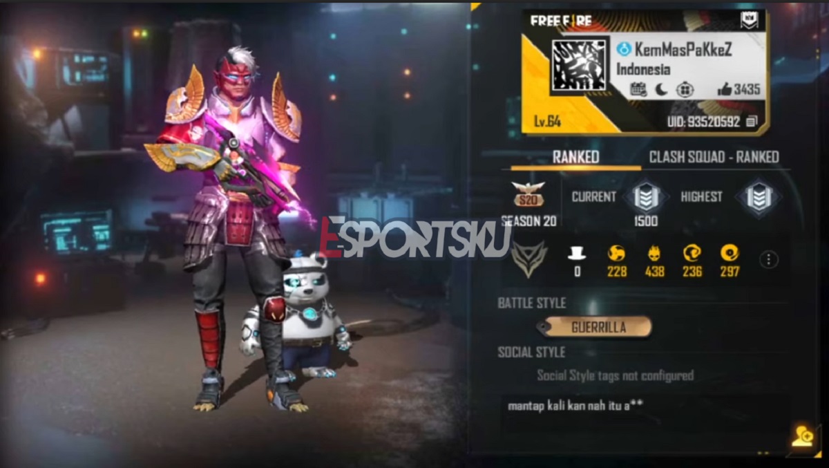 Foto FF Sultan 2023, Ini Daftar Akun Free Fire Nya! – Esportsku