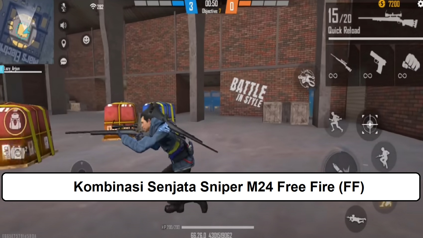 5 Kombinasi Senjata Sniper M24 Free Fire (FF) – Esportsku