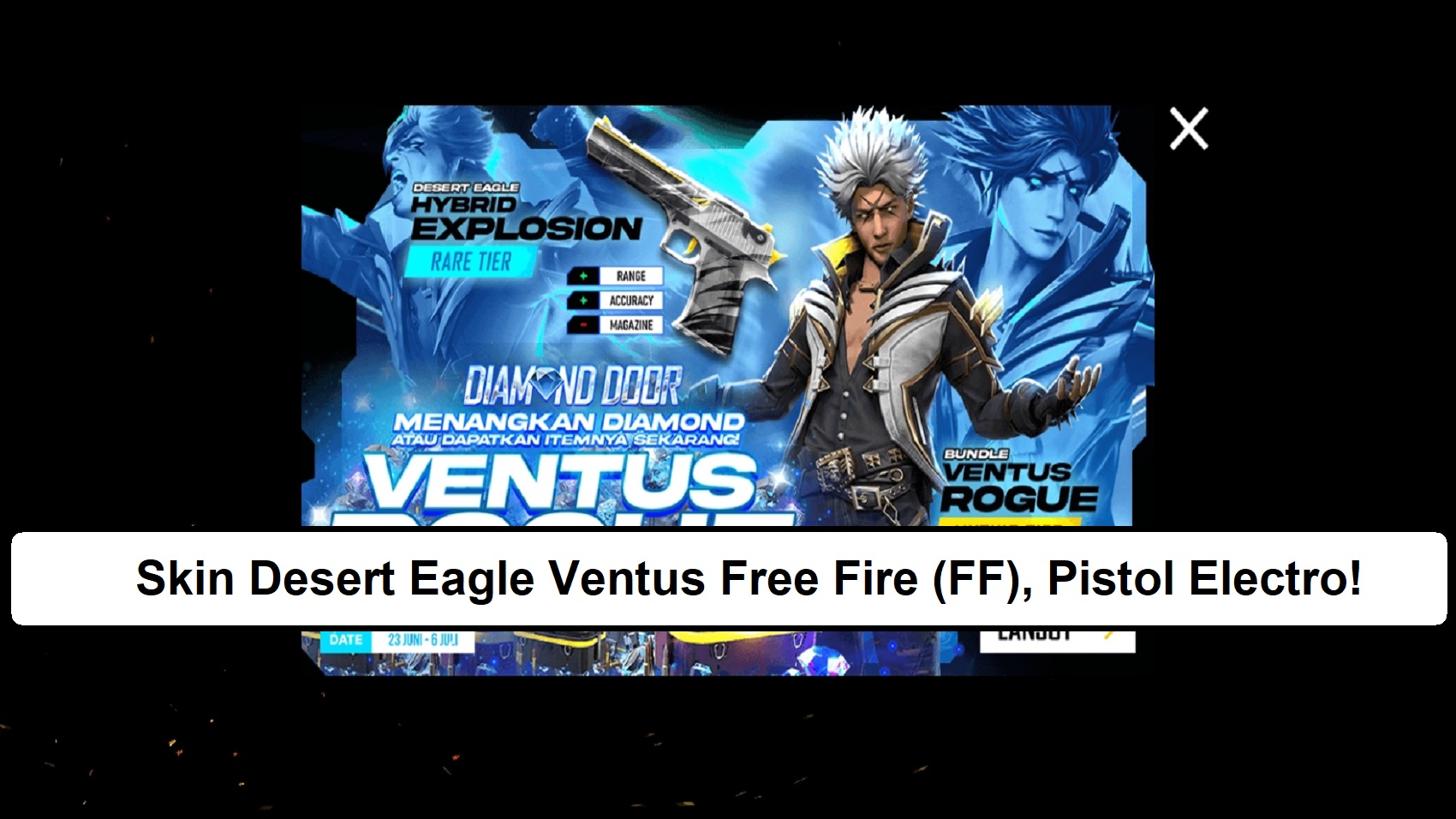 Skin Desert Eagle Ventus Free Fire (FF), Pistol Electro! – Esportsku