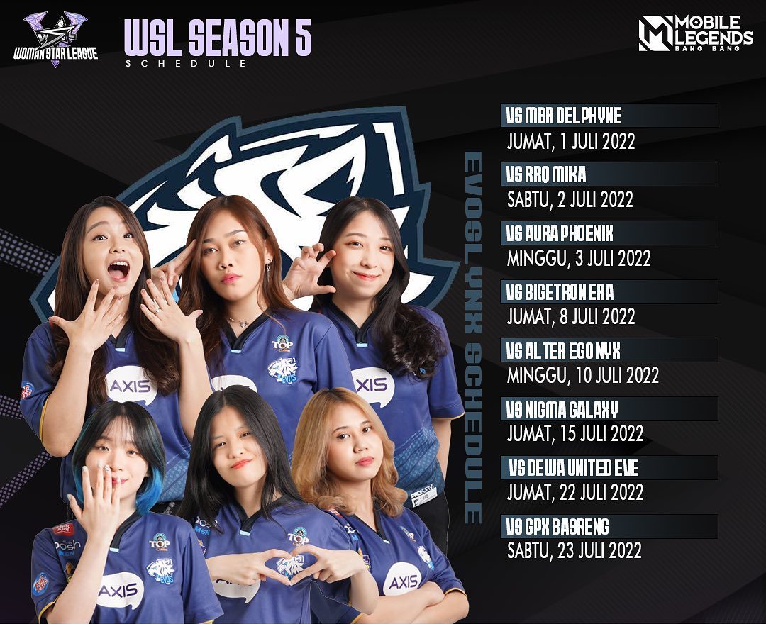 Jadwal Pertandingan WSL Season 5 Mobile Legends (ML) – Esportsku