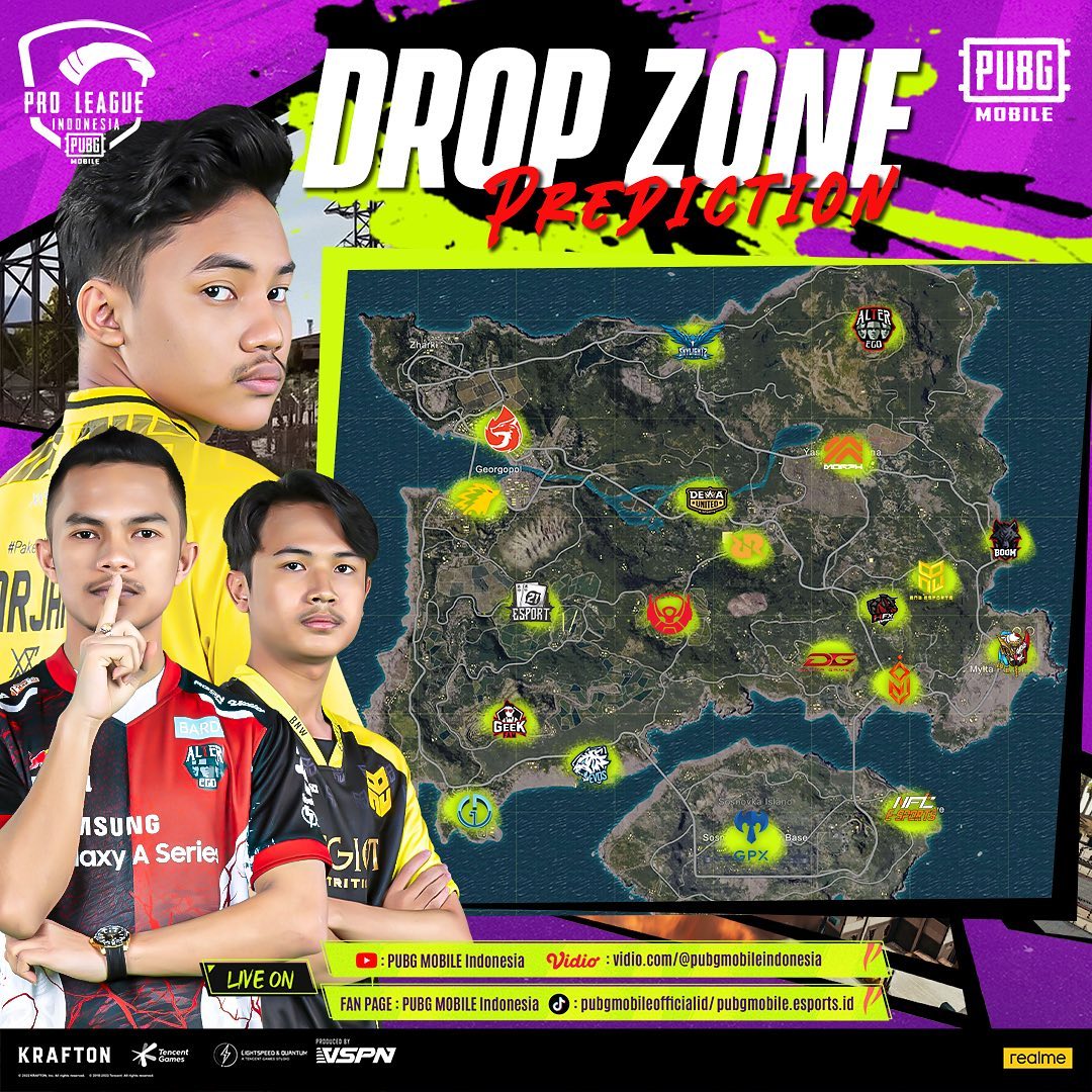 Prediksi Drop Zone PMPL ID Fall 2022 PUBG Mobile – Esportsku