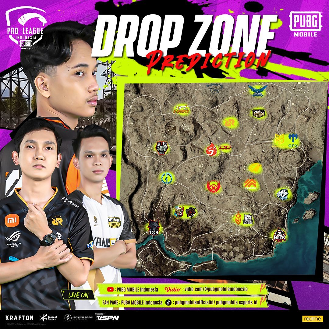 Prediksi Drop Zone PMPL ID Fall 2022 PUBG Mobile – Esportsku