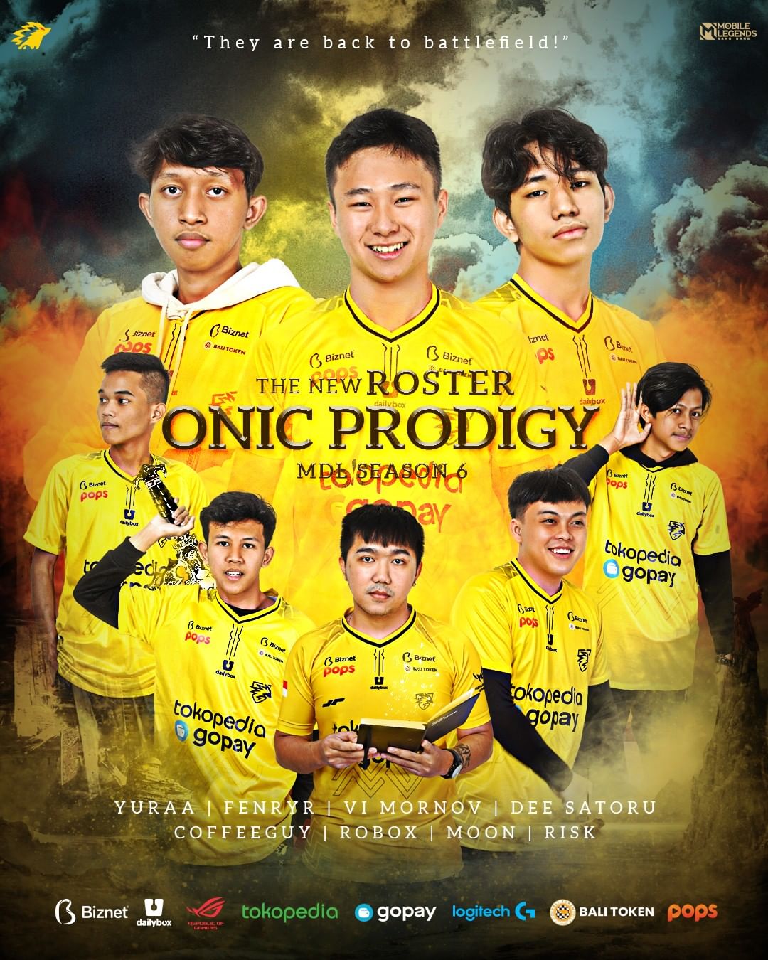 Resmi ONIC Esports umumkan roster MDL Mobile Legends (ML) – Esportsku