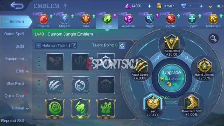 Apa Itu Emblem Sawi Mobile Legends (ML)? – Esportsku