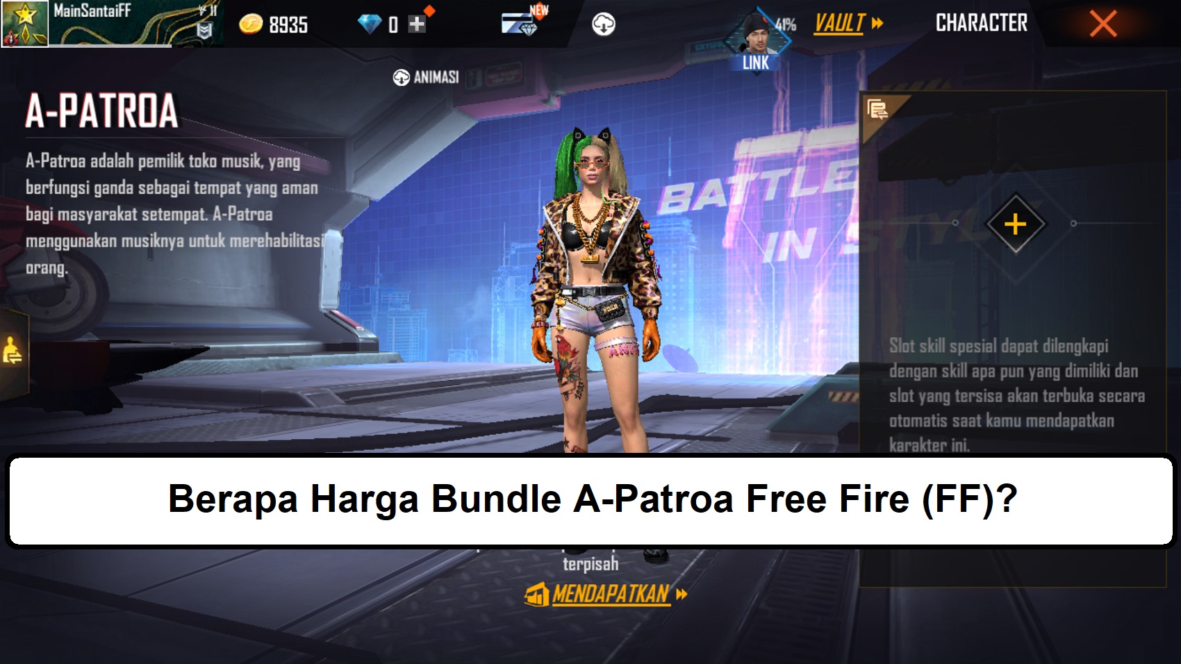 Berapa Harga Bundle A-Patroa Free Fire (FF)? – Esportsku