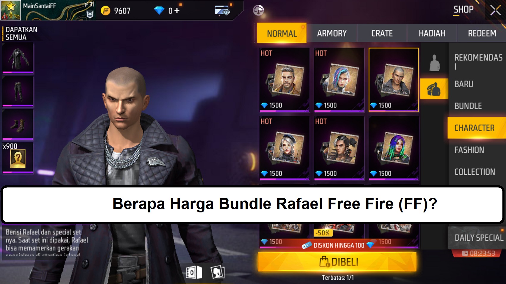 Berapa Harga Bundle Rafael Free Fire (FF)? – Esportsku