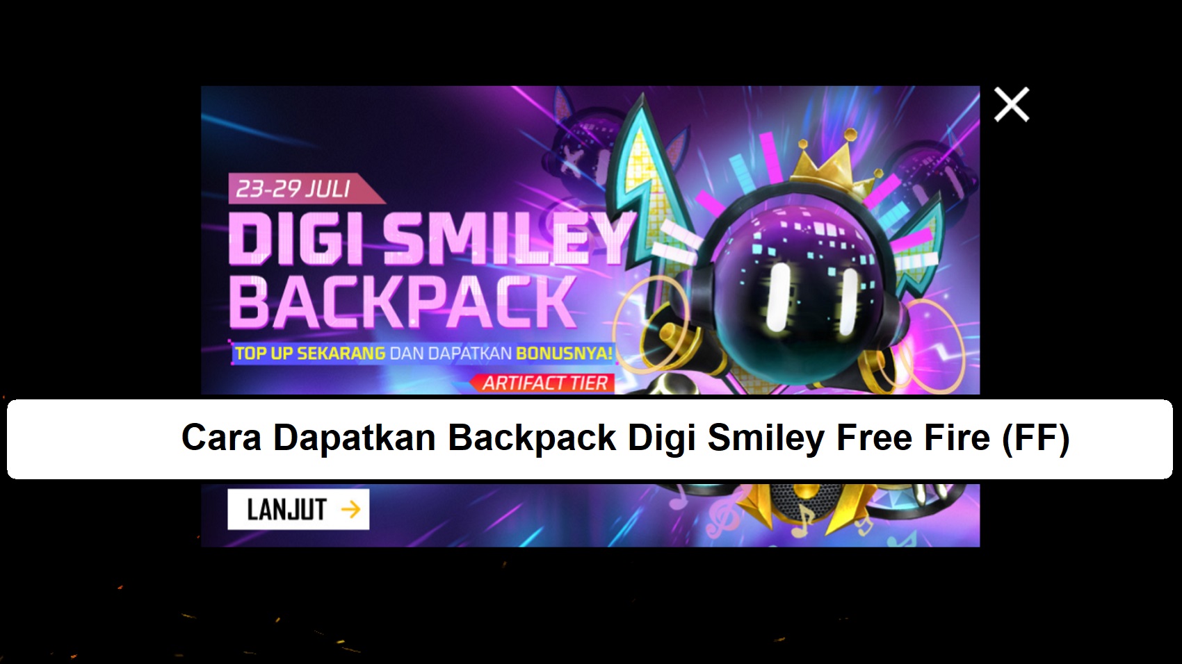 Cara Dapatkan Backpack Digi Smiley Free Fire (FF) – Esportsku