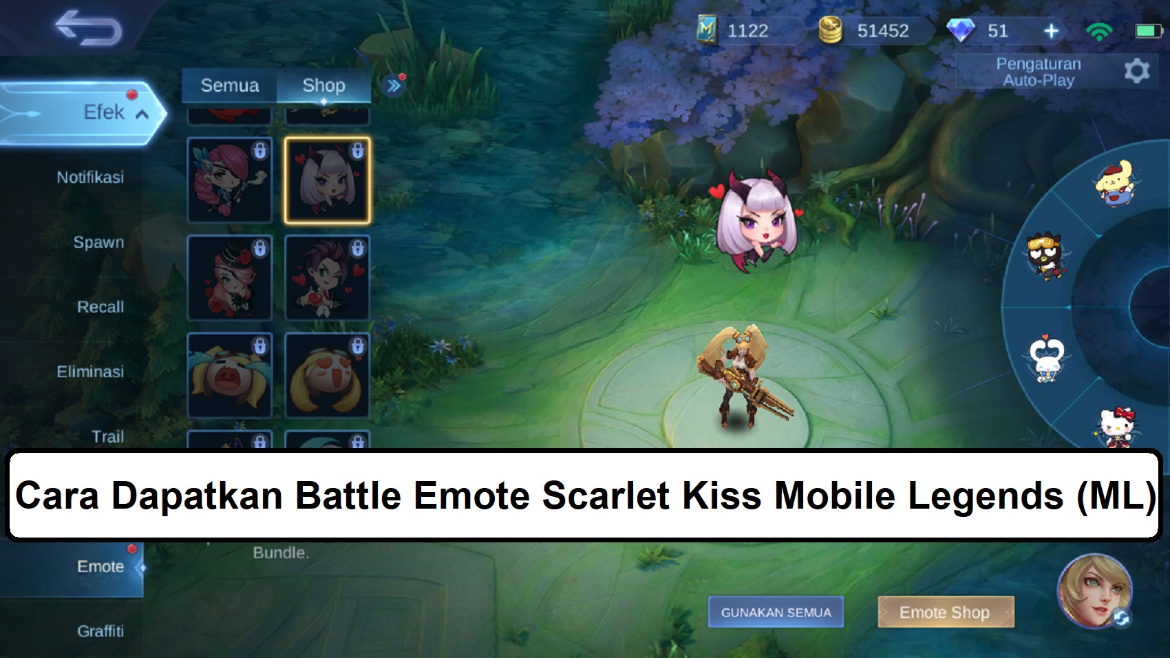 Cara Dapatkan Battle Emote Scarlet Kiss Mobile Legends (ML) – Esportsku