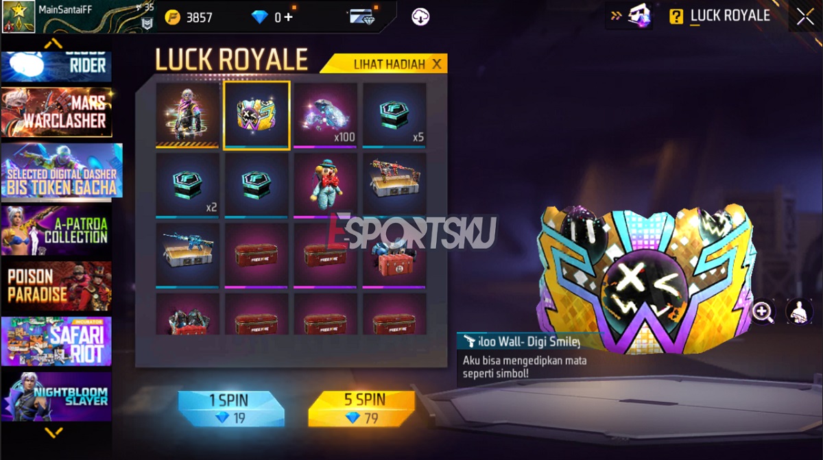 35 Skin Gloo Wall FF Terkeren di Garena Free Fire – Esportsku