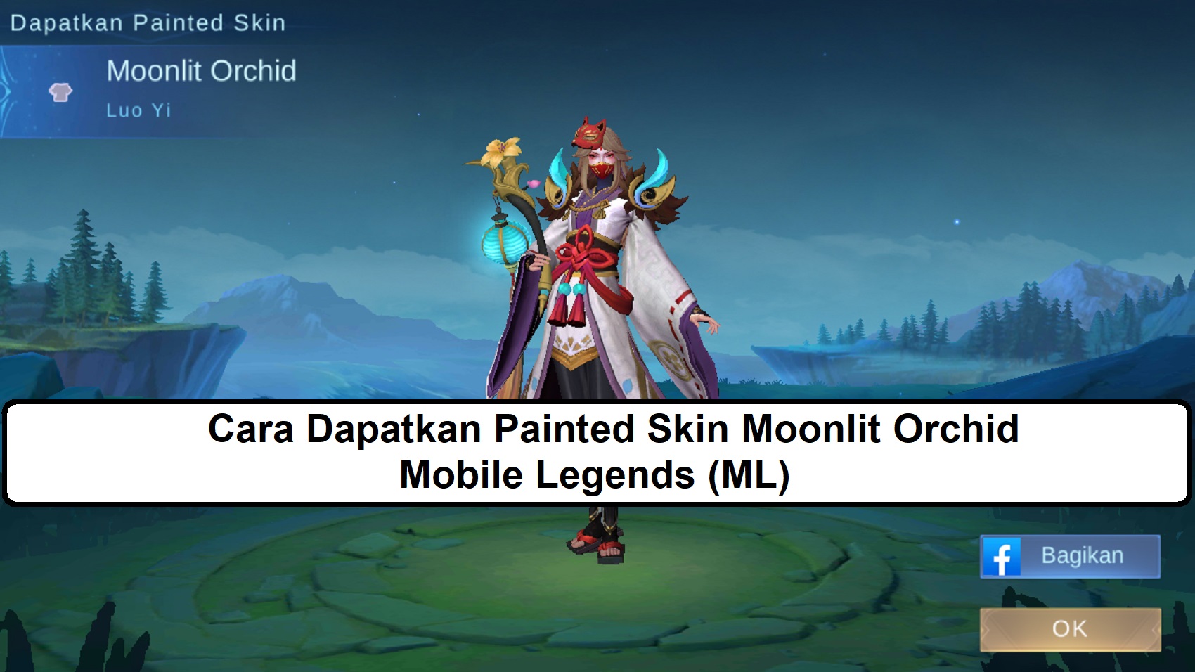 Cara Dapatkan Painted Skin Moonlit Orchid Mobile Legends (ML) – Esportsku