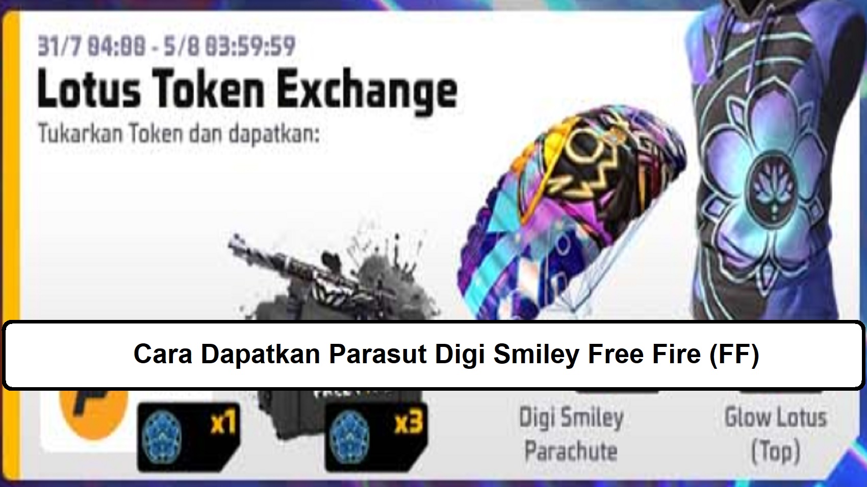 Cara Dapatkan Parasut Digi Smiley Free Fire (FF) – Esportsku
