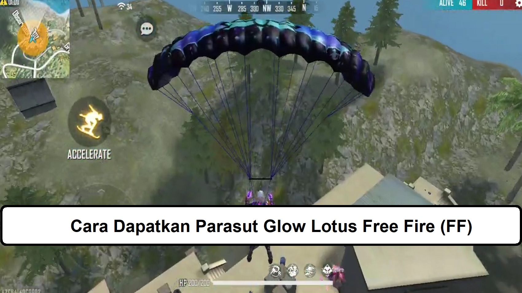 Cara Dapatkan Parasut Glow Lotus Free Fire (FF) – Esportsku