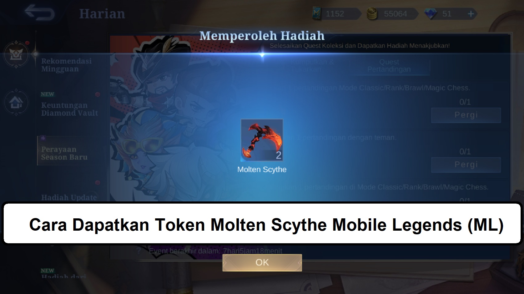 Cara Dapatkan Token Molten Scythe Mobile Legends (ML) – Esportsku