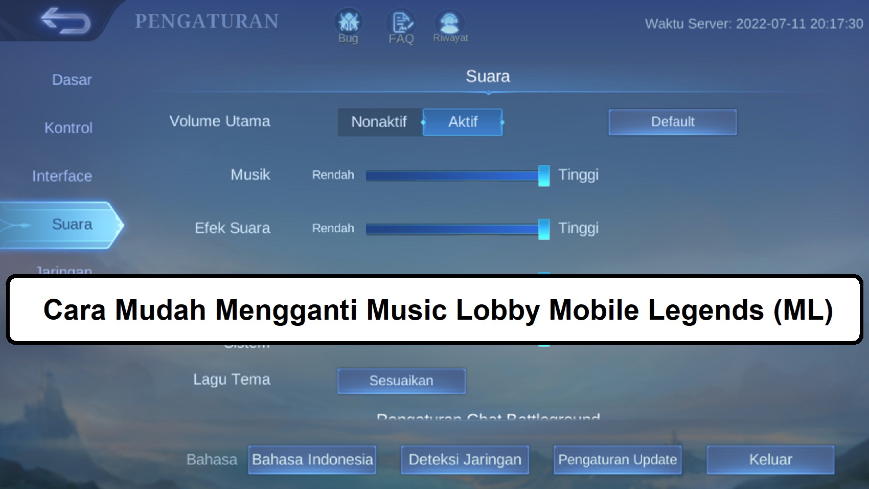 Cara Mudah Mengganti Music Lobby Mobile Legends (ML) – Esportsku