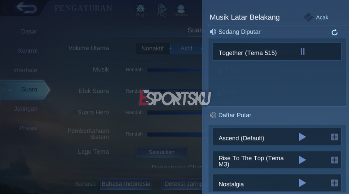 Cara Mudah Mengganti Music Lobby Mobile Legends (ML) – Esportsku