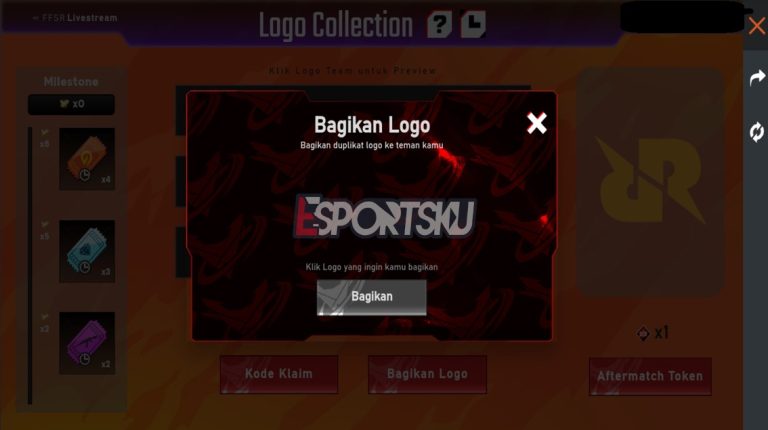 Cara Share Event Logo Collection FFSR Free Fire (FF) – Esportsku