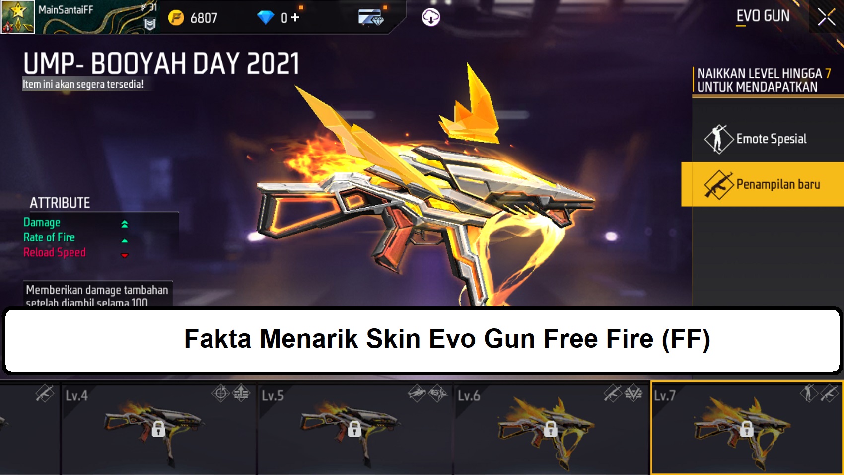 5 Fakta Menarik Skin Evo Gun Free Fire (FF) – Esportsku