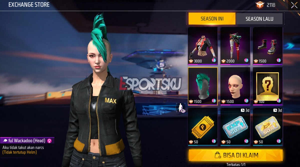 Hadiah Rank Token FF Season 28, Bundle Wrathful Wackadoo Free Fire ...