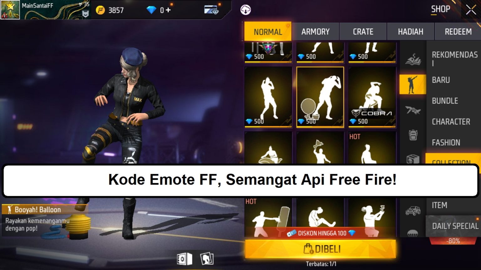Kode Emote FF, Semangat Api Free Fire! – Esportsku