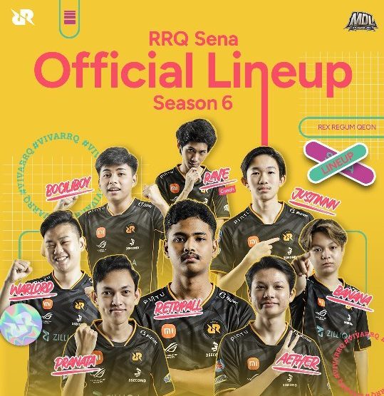 RRQ Sena umumkan Lineup Resmi Mobile Legends (ML) – Esportsku