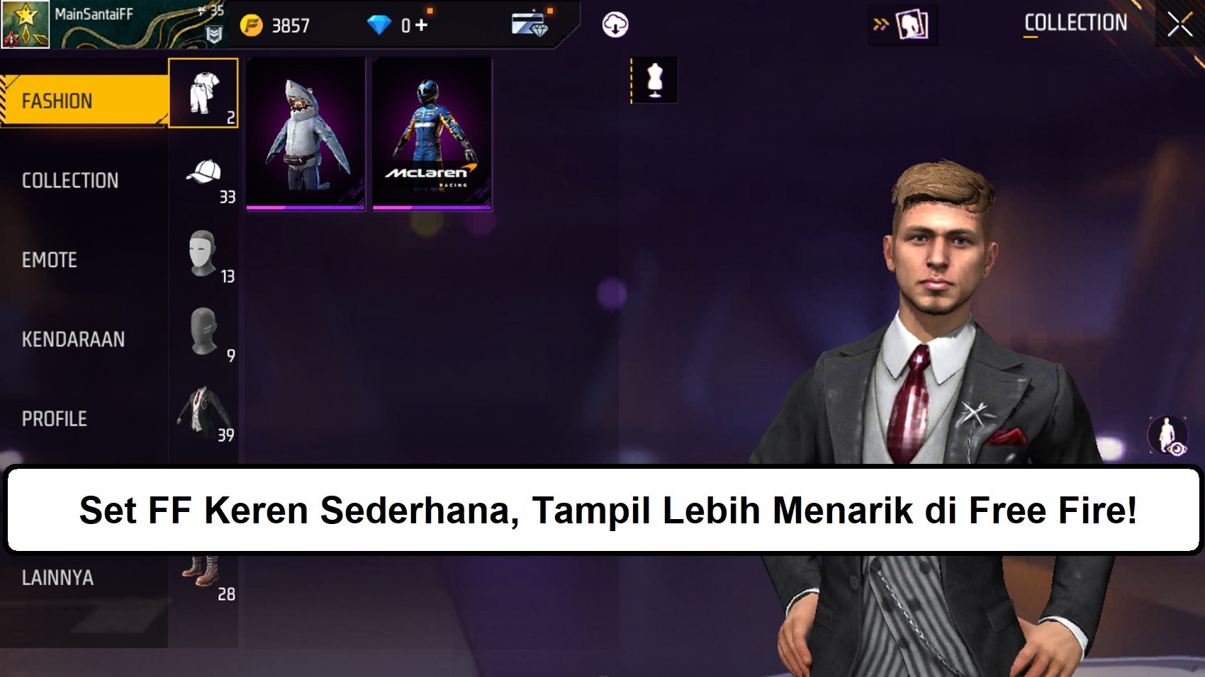 Set FF Keren Sederhana, Tampil Lebih Menarik di Free Fire! – Esportsku