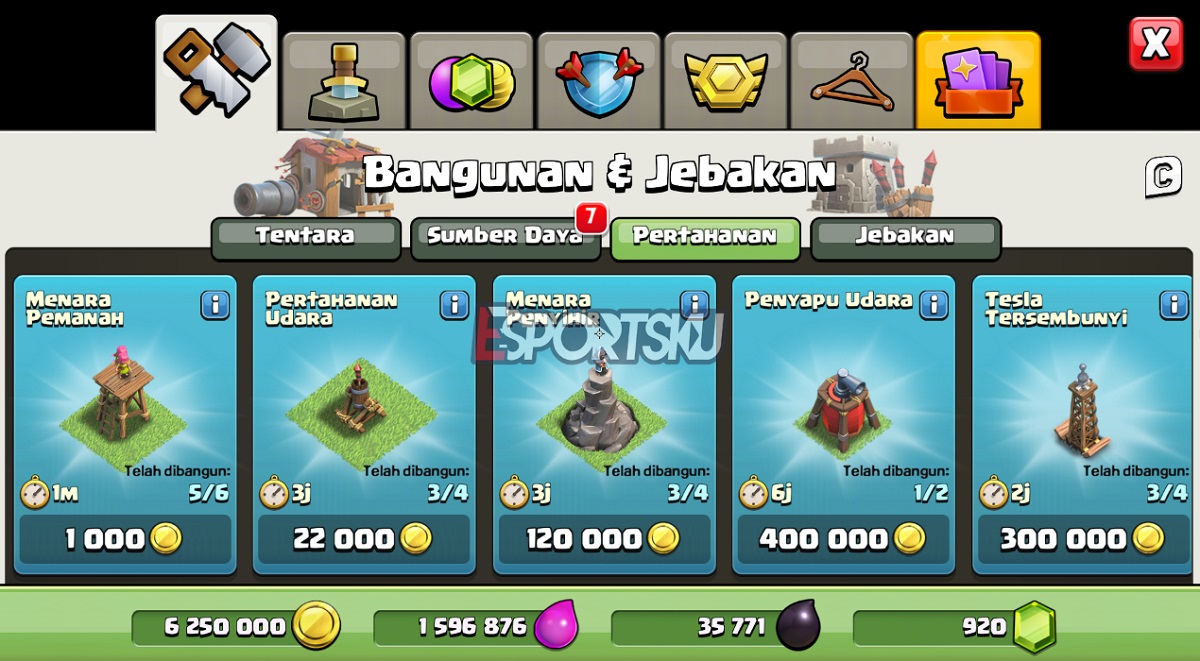 5 Tips Upgrade Town Hall di Clash of Clans (COC) – Esportsku