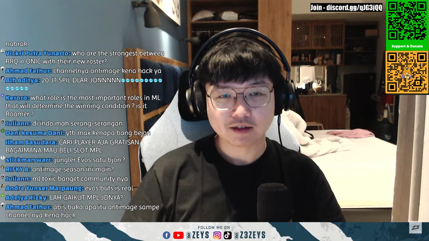 Tanggapan Zeys tentang EVOS Dlar Mobile Legends (ML). – Esportsku