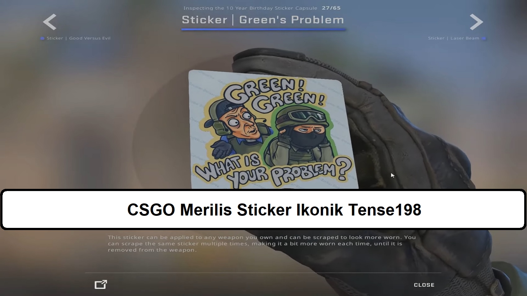 CSGO Merilis Sticker Ikonik Tense198, Bikin Nostalgia! – Esportsku