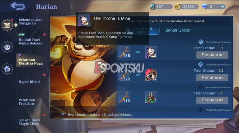 Cara Dapatkan Battle Emote Lord Shen Mobile Legends (ML) – Esportsku
