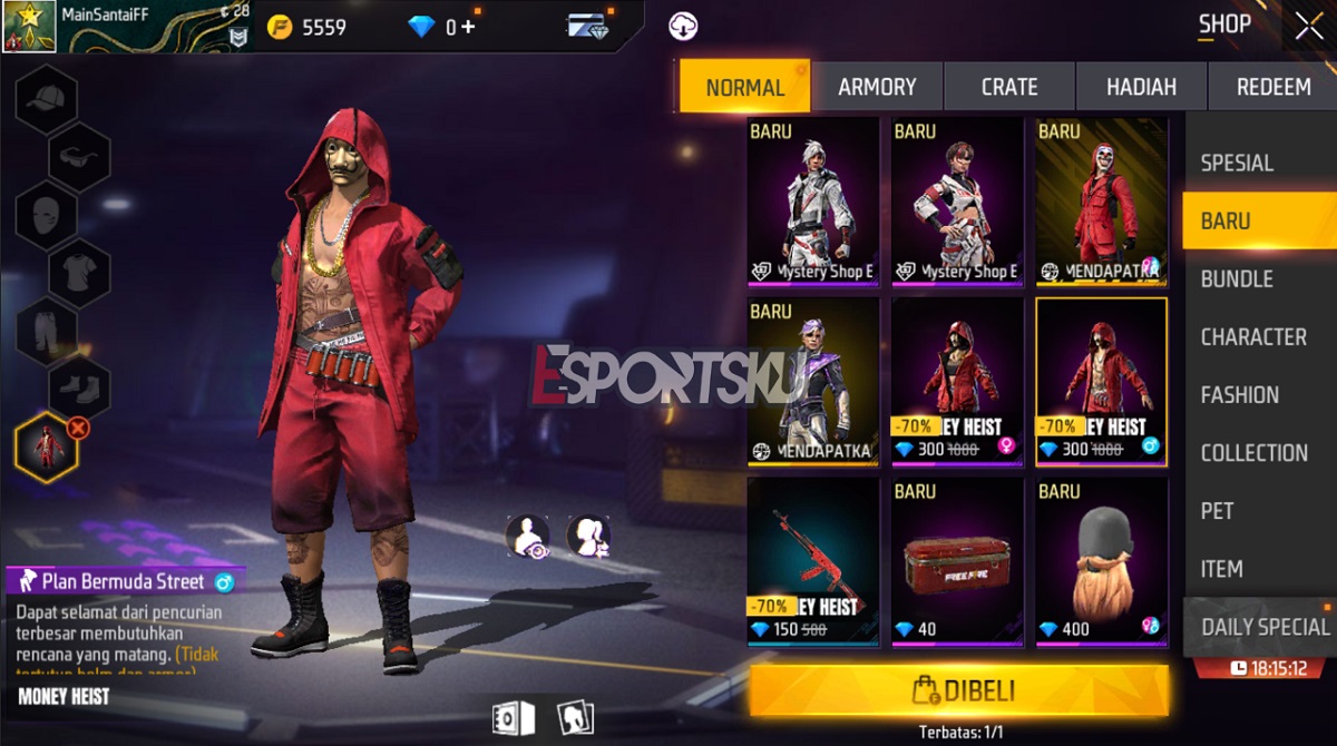 Cara Dapatkan Bundle Plan Bermuda Street Free Fire (FF) – Esportsku