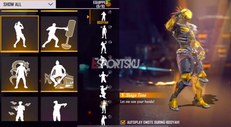 Cara Dapatkan Emote Stage Time Free Fire (FF) – Esportsku